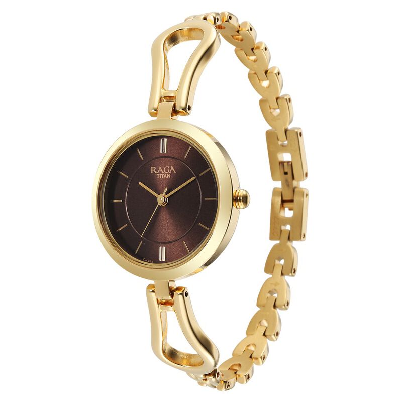 Buy Online Titan Raga Champagne Dial Watch for Women - 2727ym01 | Titan