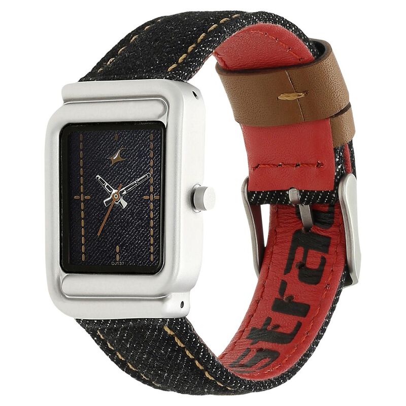 Buy Online Fastrack Denim Quartz Analog Blue Dial Denim Strap Watch for ...