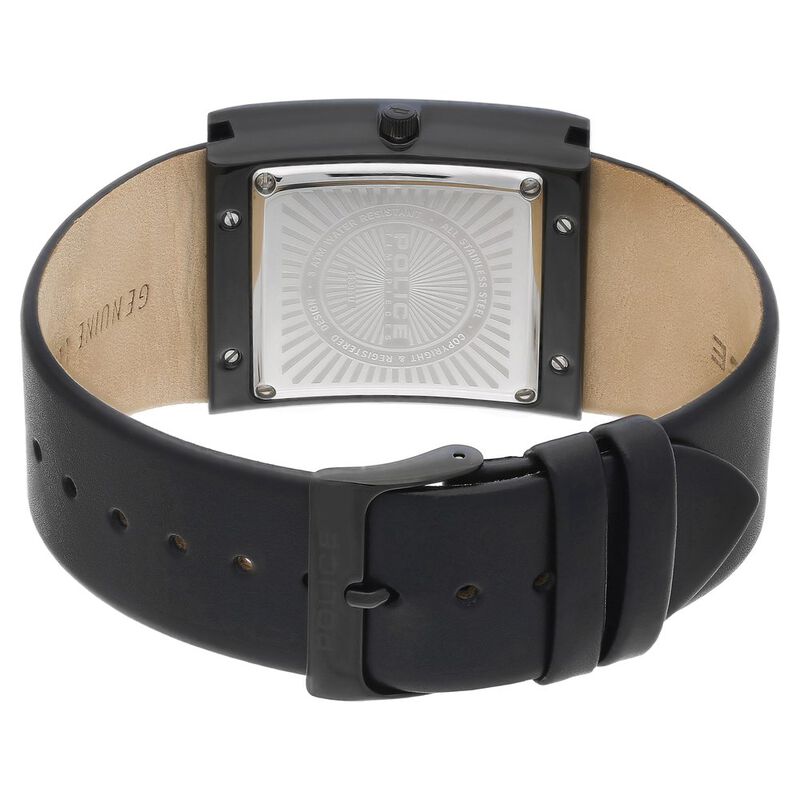 Buy Online Police Quartz Analog Black Dial Leather Strap Watch for Men ...