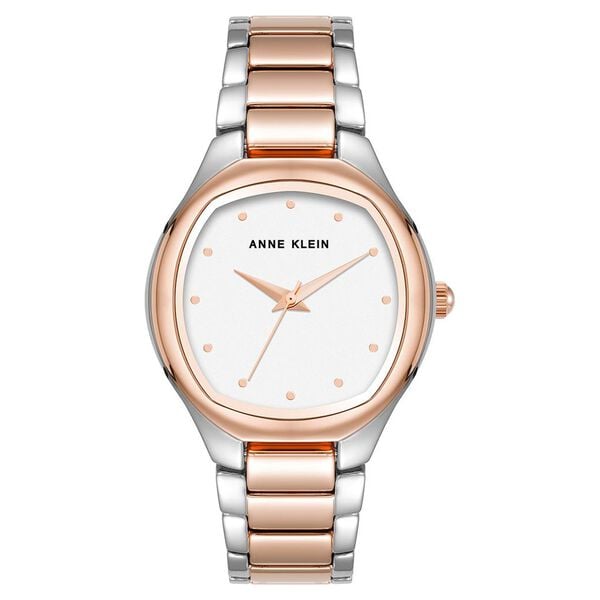 Buy Online Anne Klein Quartz Analog Silver Dial Two Toned Metal Strap ...