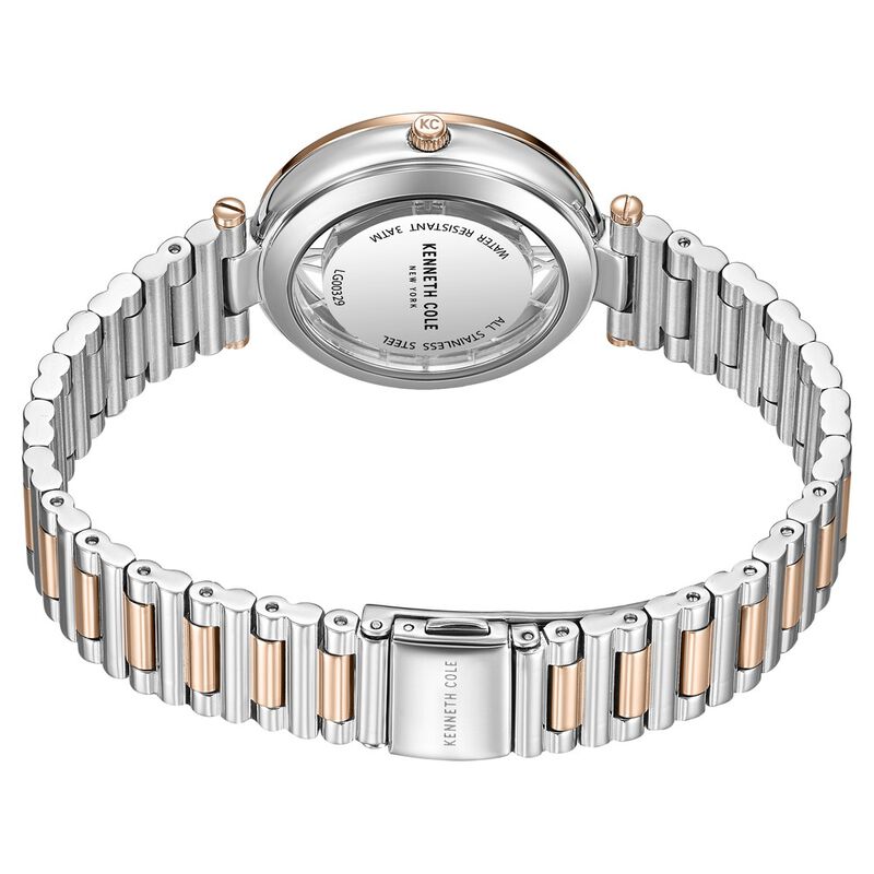 Buy Online Kenneth Cole Quartz Analog Silver Dial Stainless Steel Strap ...