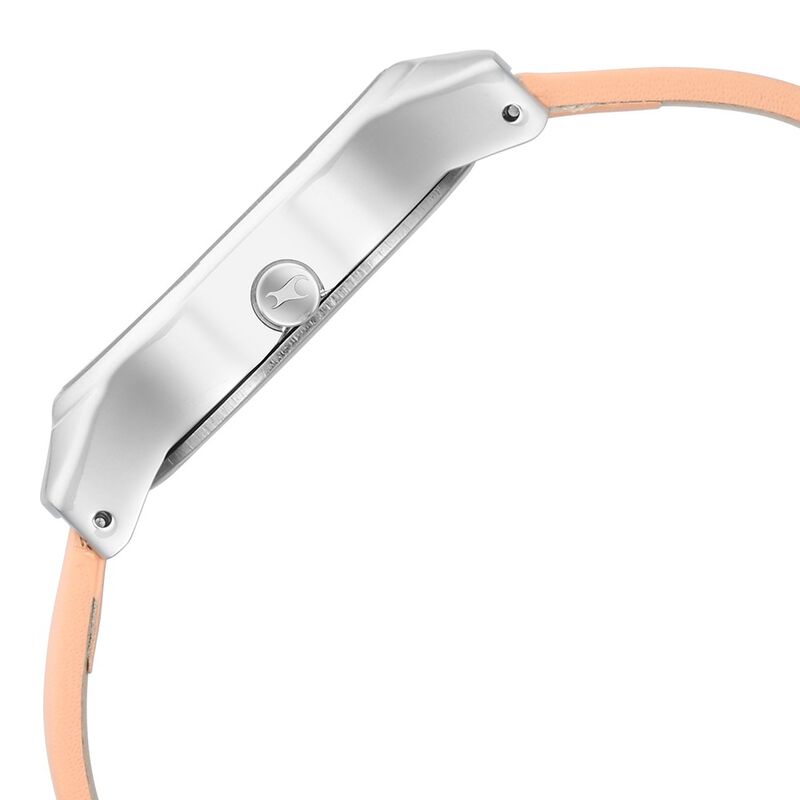 Buy Online Fastrack Snob X Pink Dial Leather Strap Watch for Girls ...