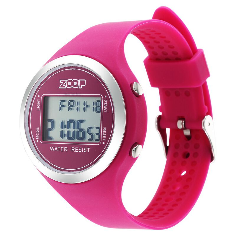 Buy Online Zoop By Titan Digital Dial Unisex Watch With Silicone Strap ...