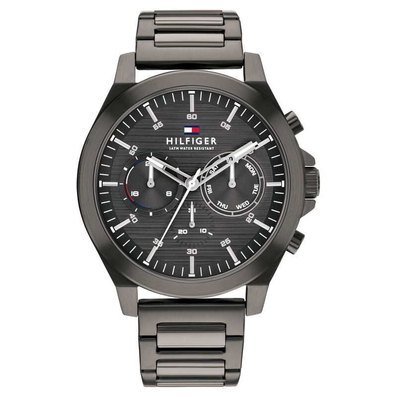 Buy Online Tommy Hilfiger Grey Dial Stainless Steel Strap Watch for Men ...