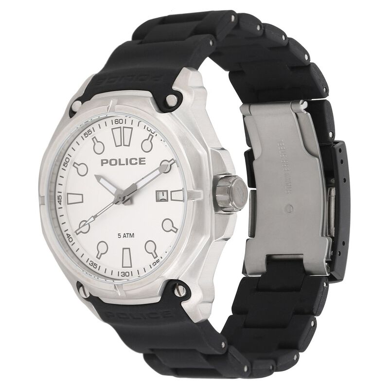 Buy Online Police Quartz Analog Silver Dial Metal Strap Watch for Men ...
