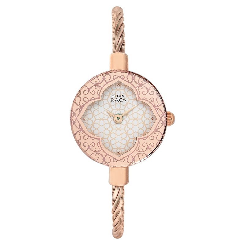 Buy Online Titan Quartz Analog White Dial Watch for Women - 2493wm01 ...