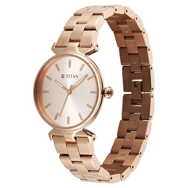 Buy Online Titan Workday Edit Quartz Analog Pink Dial Rose Gold ...