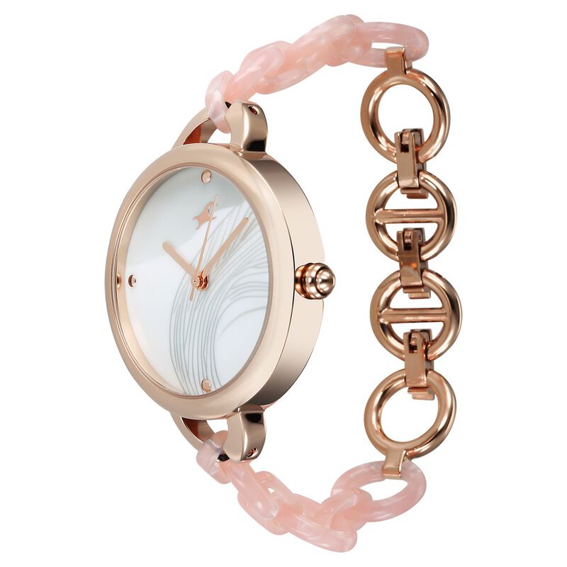 Buy Online Fastrack Younique Quartz Analog Mother Of Pearl Dial Acetate