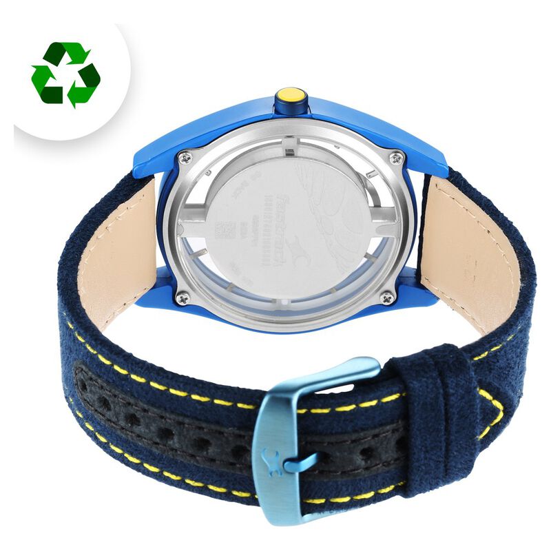 Buy Online Fastrack Revibe Quartz Multifunction Blue Dial Fabric Strap ...