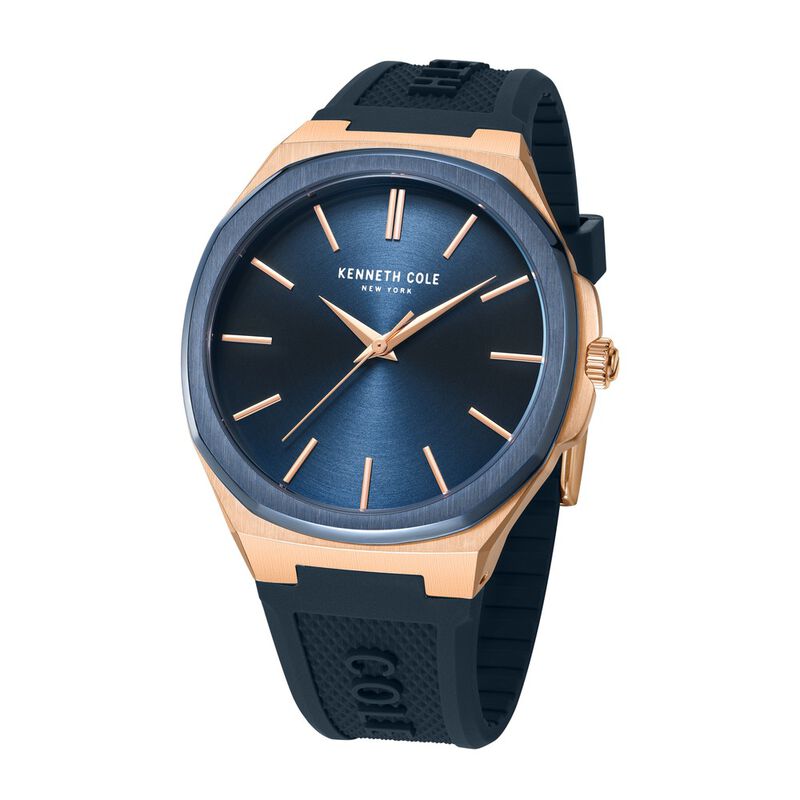 Buy Online Kenneth Cole Blue Dial Quartz Analog Watch for Men ...