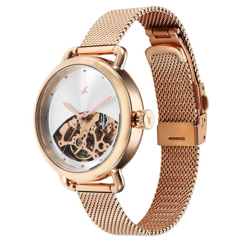 Buy Online Fastrack Automatics Silver Dial Stainless Steel Strap Watch ...