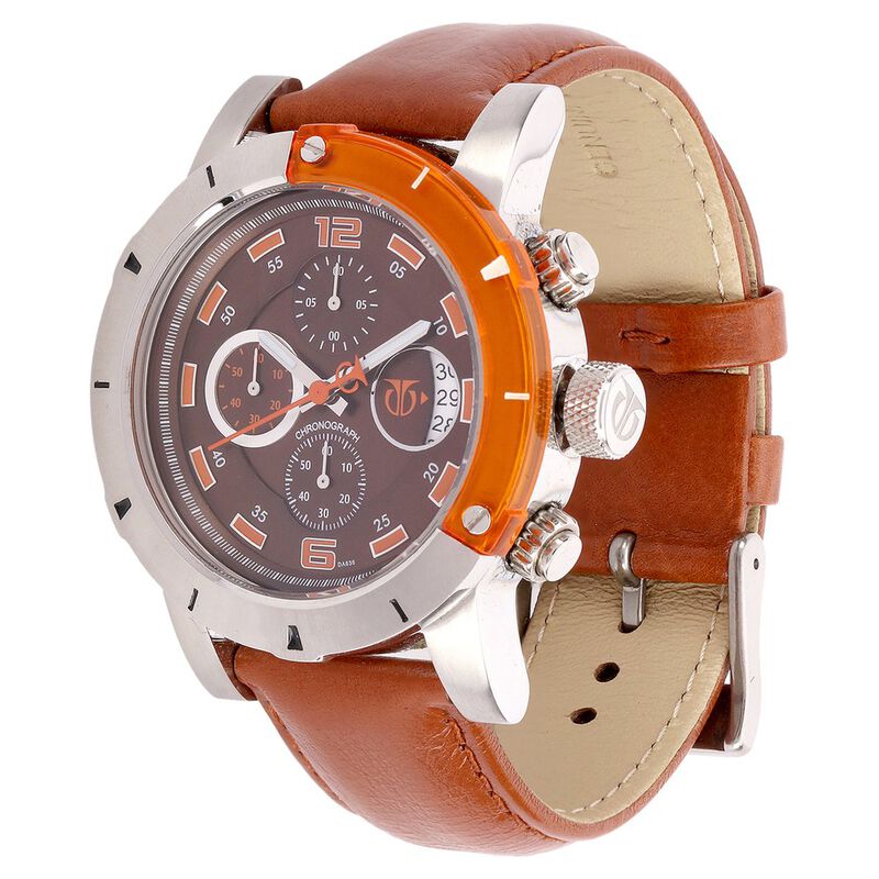 Buy Online Titan Quartz Chronograph Brown Dial Watch for Men ...