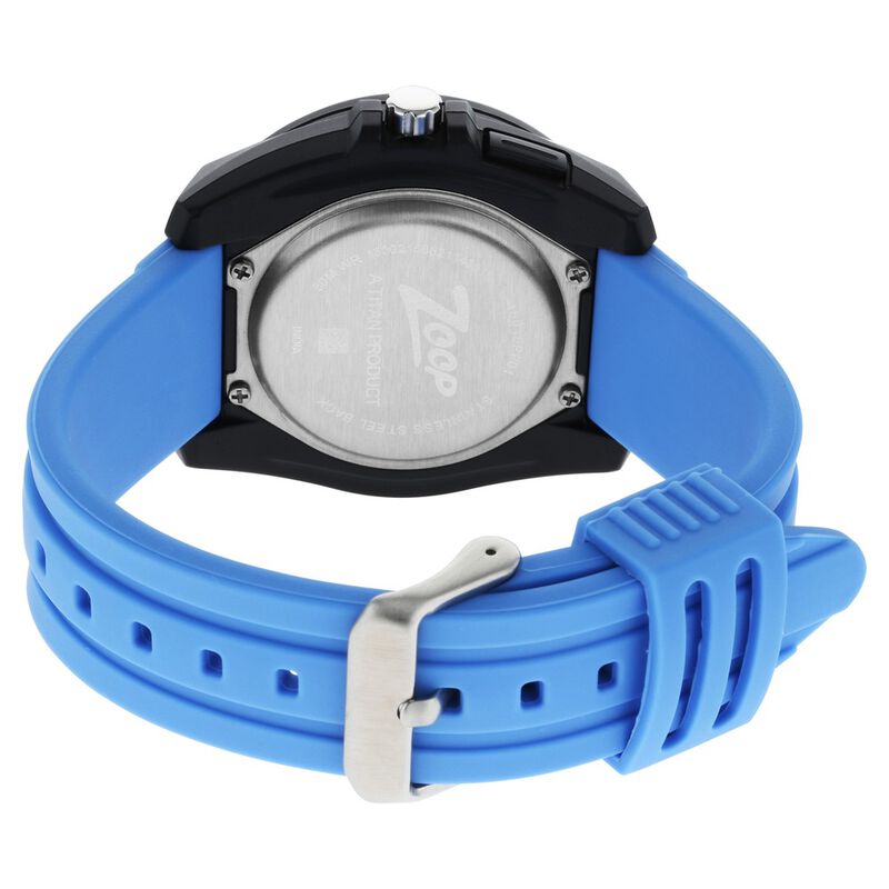 Buy Online Zoop By Titan Quartz Analog Black Dial Silicone Strap Watch ...