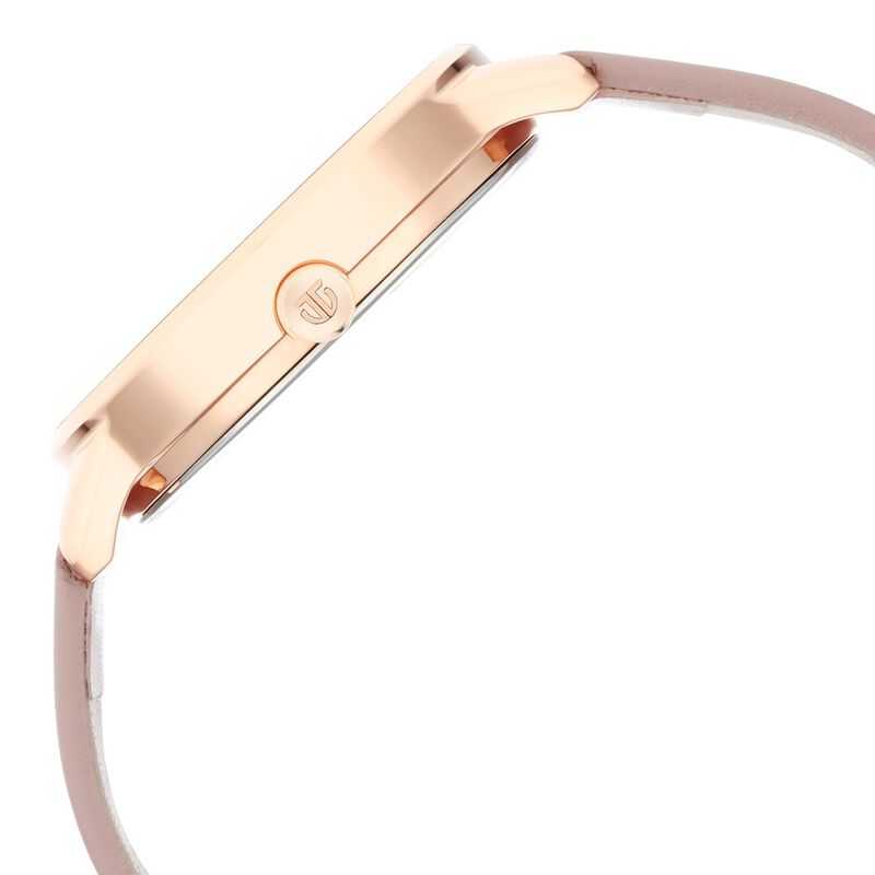 Buy Online Titan Purple Glam It Up Rose Gold Dial Analog Leather Strap ...
