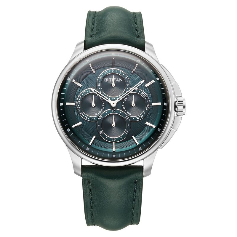 Buy Online Titan Classique Four Eye Multifunction Analog with Green ...