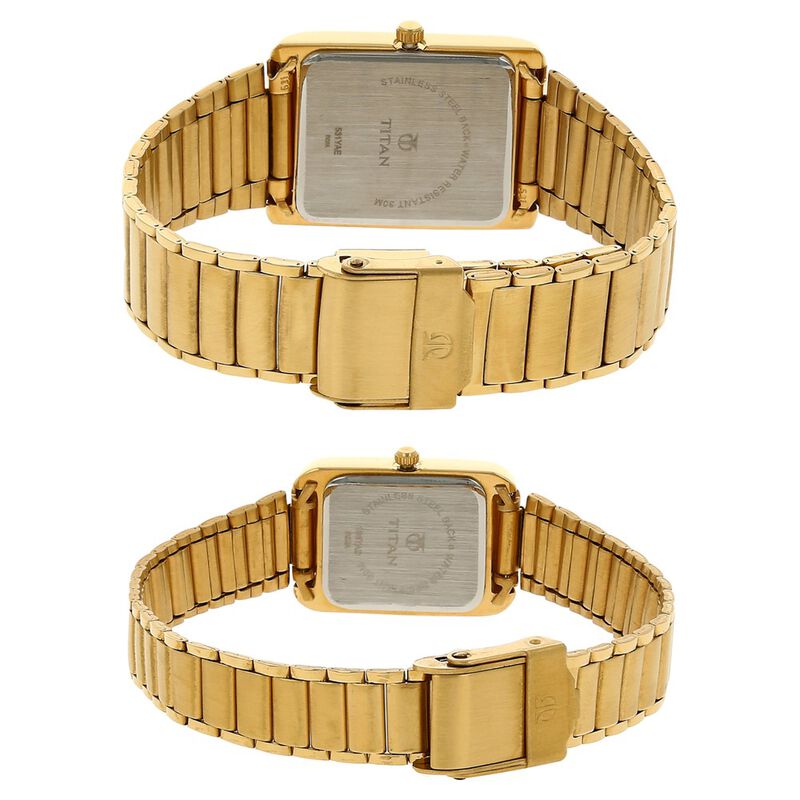 Buy Online Titan White Dial Analog with DateMetal Strap watch for ...