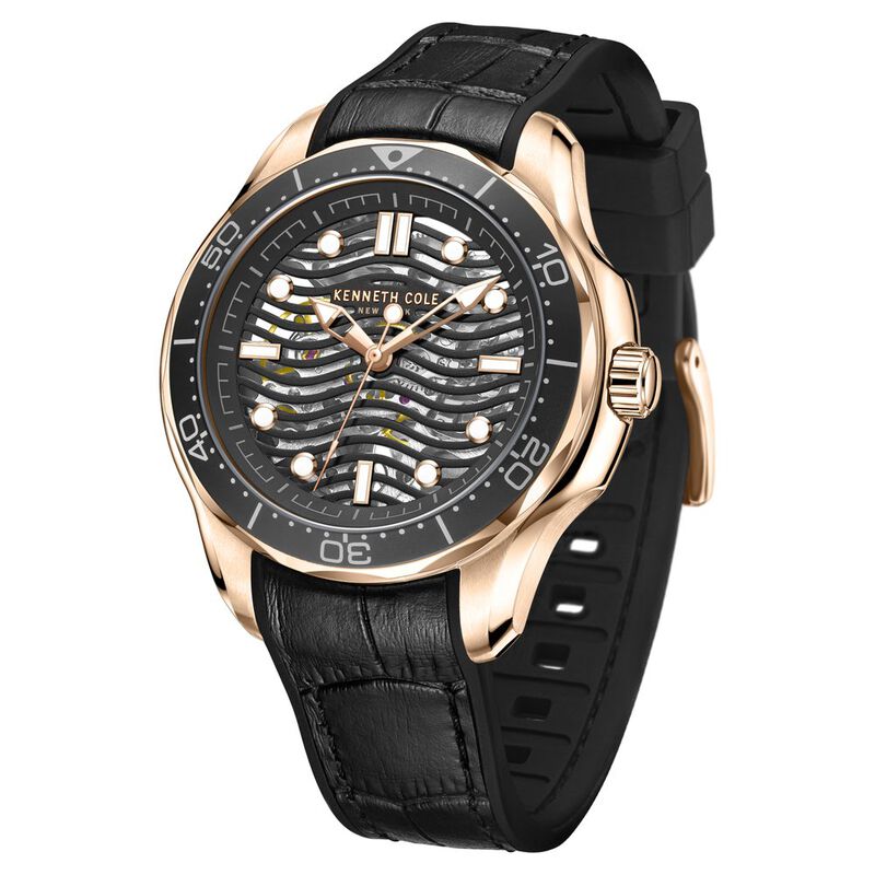 Buy Online Kenneth Cole Black Dial Automatic Watch for Men ...