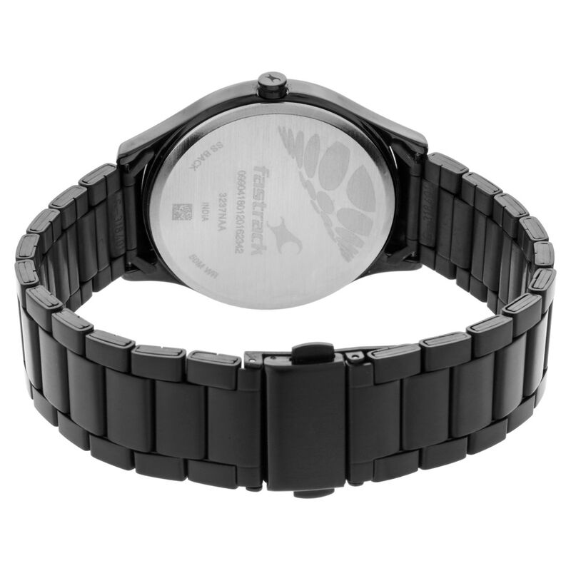 Buy Online Fastrack Tripster Quartz Analog Black Dial Stainless Steel ...