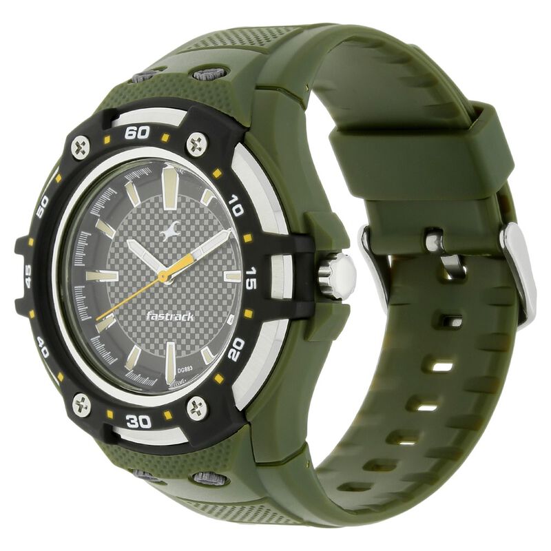 Buy Online Fastrack Quartz Analog Silver Dial Plastic Strap Watch for ...