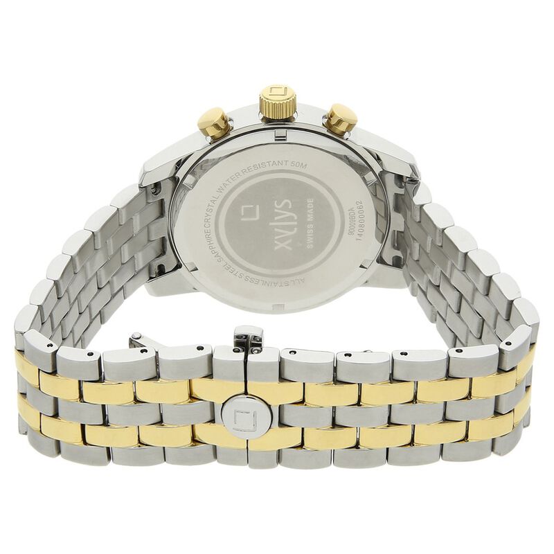 Buy Online Xylys Quartz Chronograph White Dial Metal Strap Watch for ...