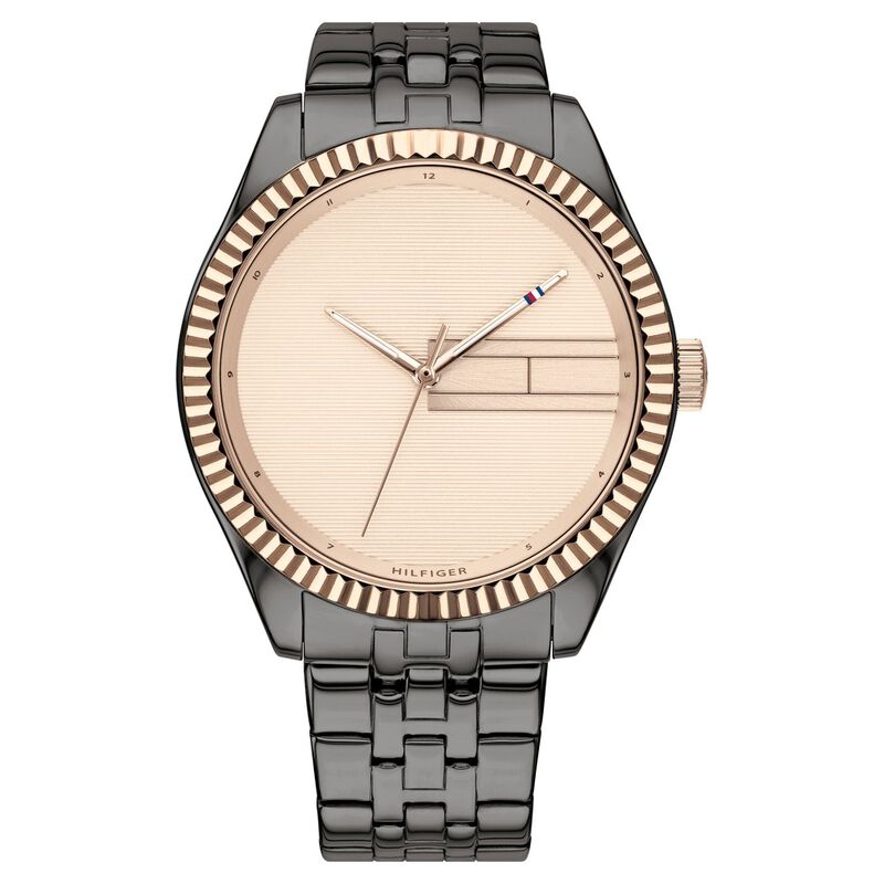 Buy Online Tommy Hilfiger Quartz Analog Rose Gold Dial Stainless Steel ...