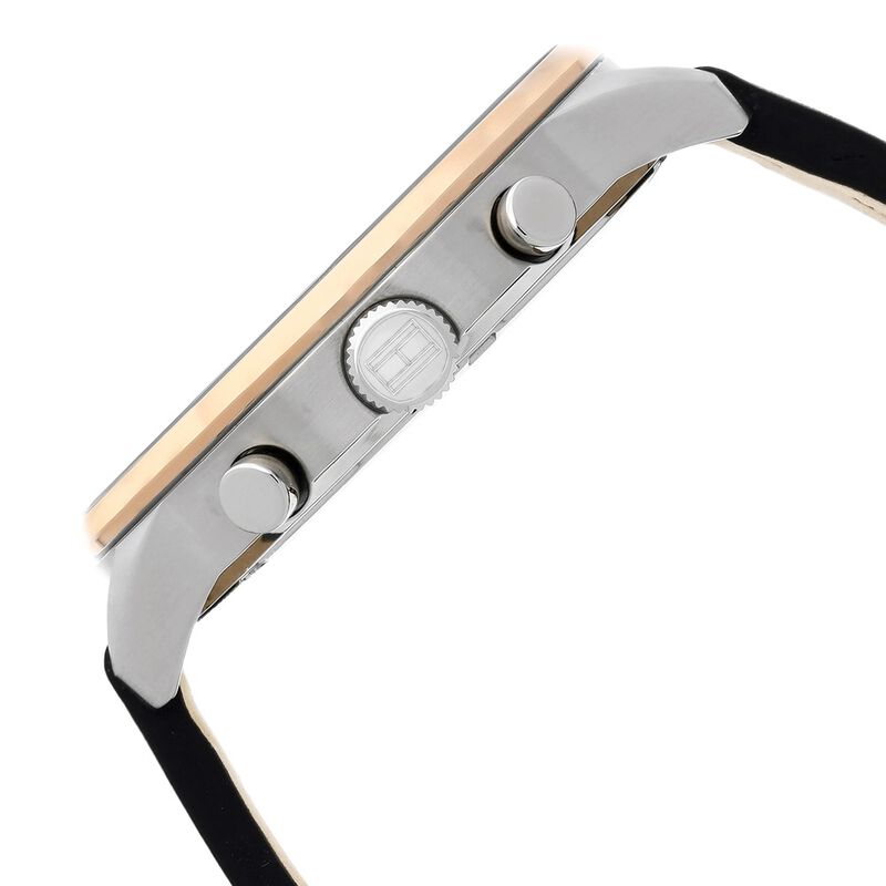 Buy Online Tommy Hilfiger Quartz Multifunction Grey Dial Leather Strap ...