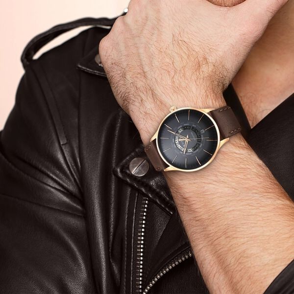 Buy Online Titan Black Dial World Time with Date Stainless Steel Strap ...
