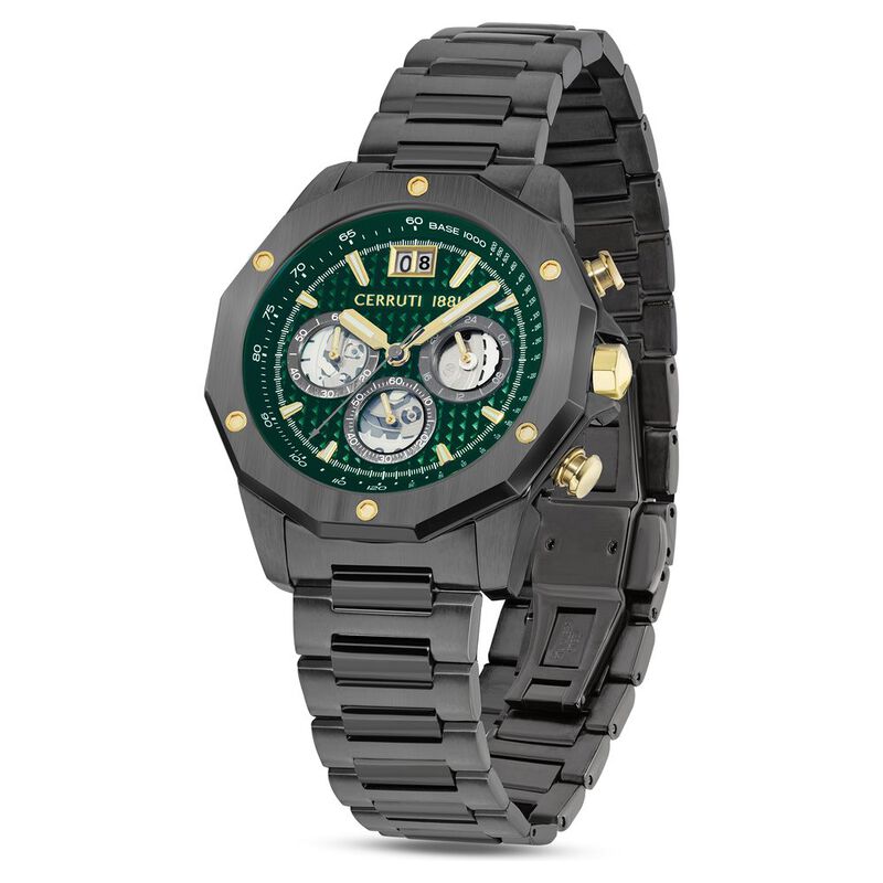 Buy Online Cerruti 1881 Green Dial Stainless Steel Strap Watch for Men ...
