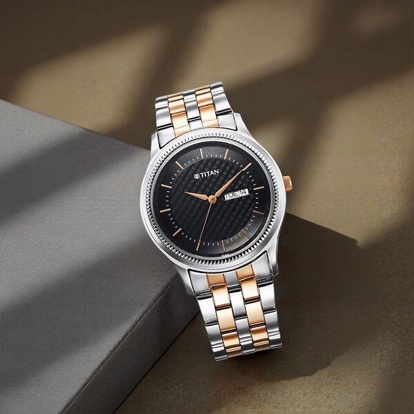 Buy Online Titan Karishma Quartz Analog with Day and Date Blue Dial ...