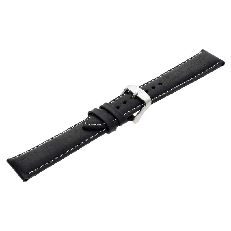 Buy Online 22 mm Black Genuine Leather Straps for Men - nf1918015422s ...