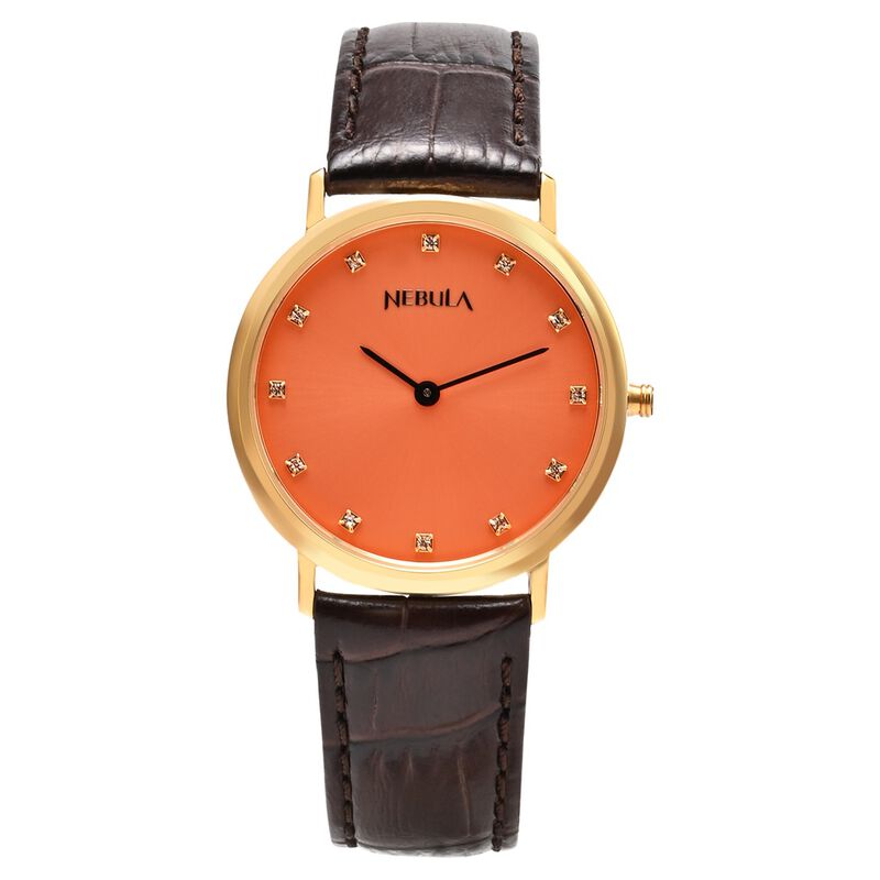 Buy Online Titan Nebula Vintage 18k Gold Analog with Studded Indices ...