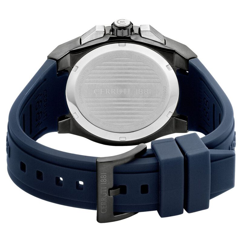 Buy Online Cerruti 1881 Blue Dial Silicone Strap Watch for Men ...