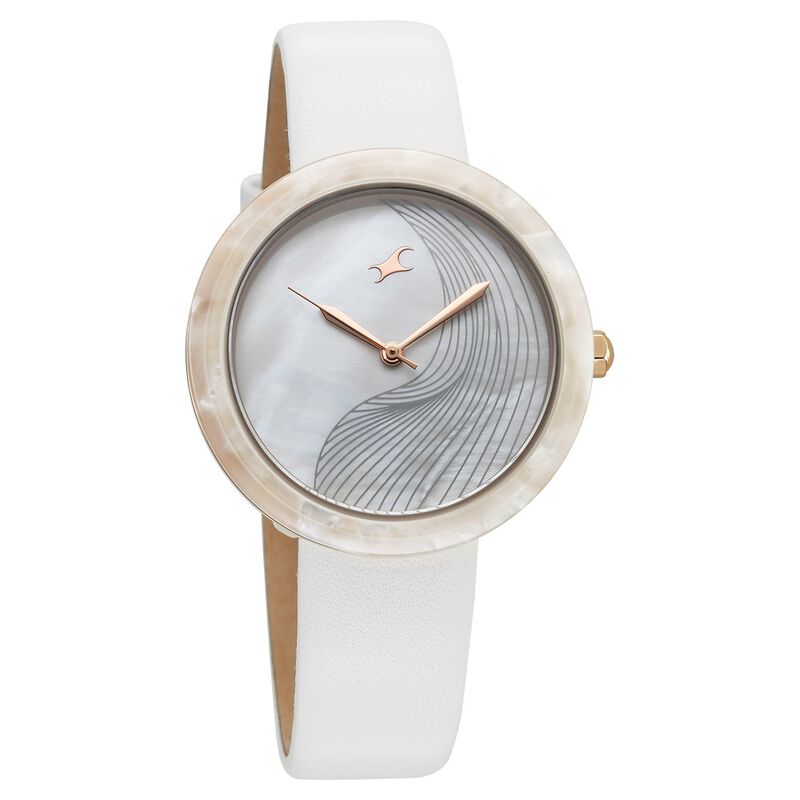Buy Online Fastrack Younique Quartz Analog Mother Of Pearl Dial