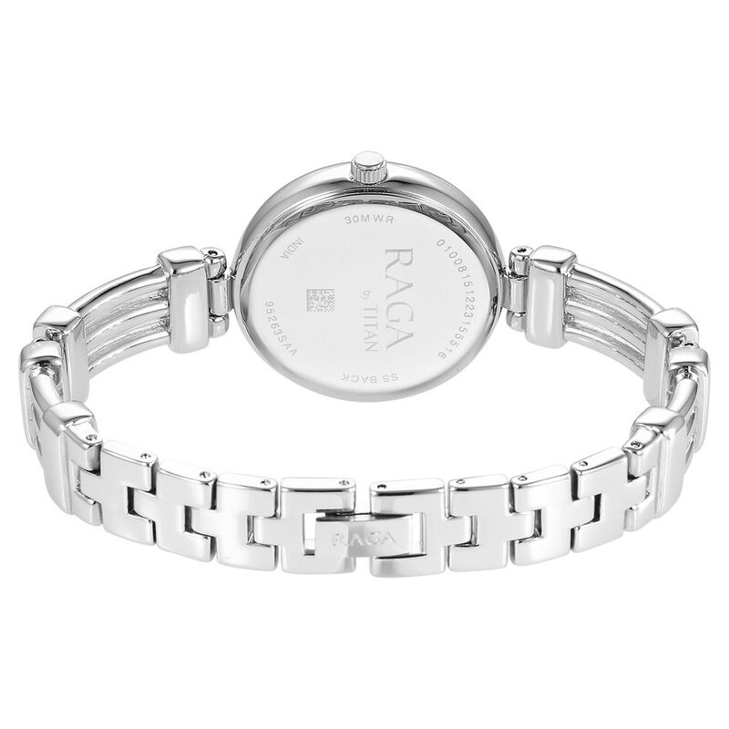 Buy Online Titan Raga Showstopper Quartz Analog Silver Dial Metal Strap ...