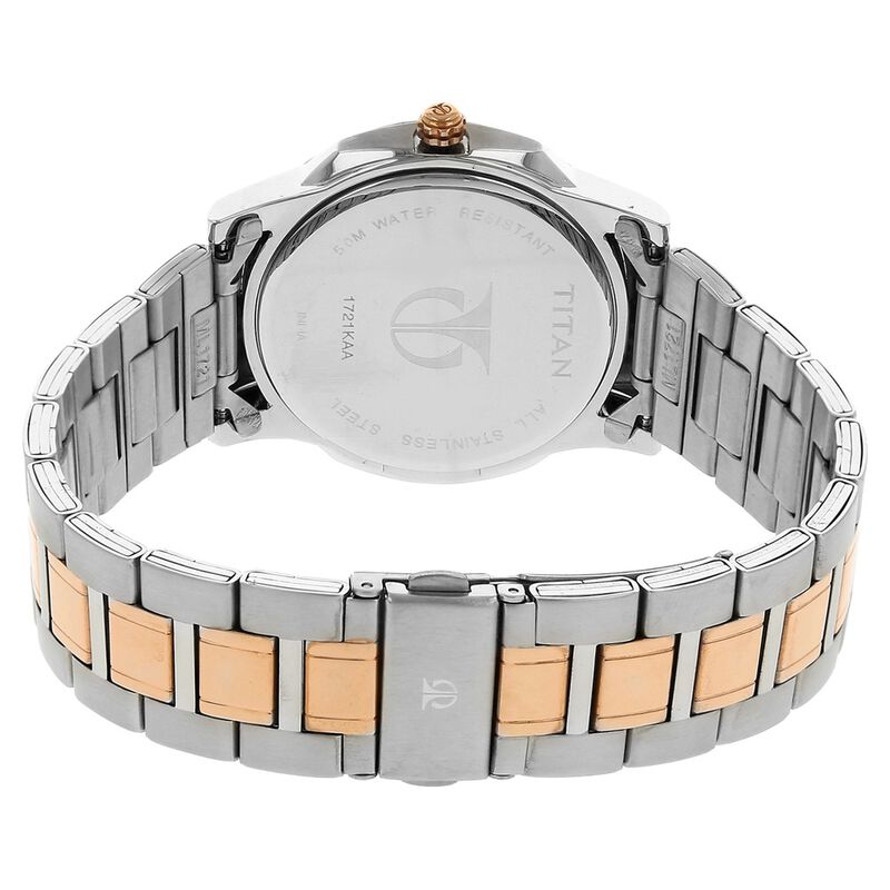 Buy Online Titan Regalia Rome Blue Dial Quartz Multifunction Stainless ...