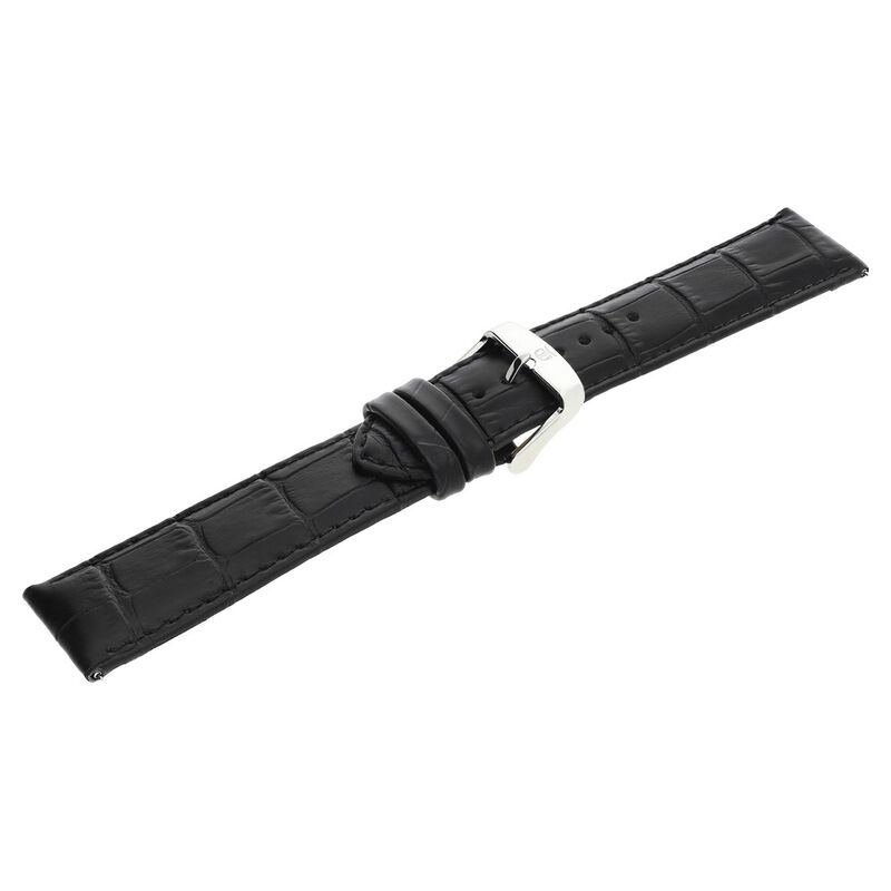 Buy Online 22 mm Black Genuine Leather Strap for Men - nf101015022sq ...
