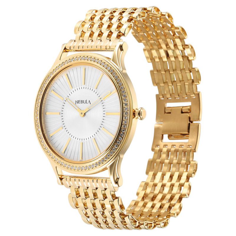 Buy Online Titan Nebula Nebula Quartz Analog 18 Karat Solid Gold Watch ...