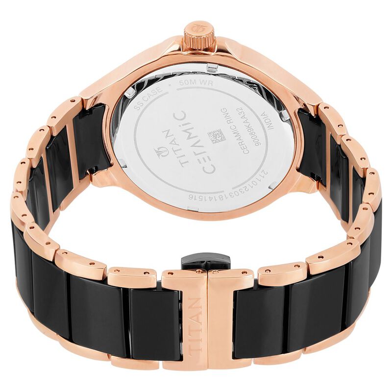 Buy Online Titan Quartz Multifunction Black Dial Stainless Steel ...