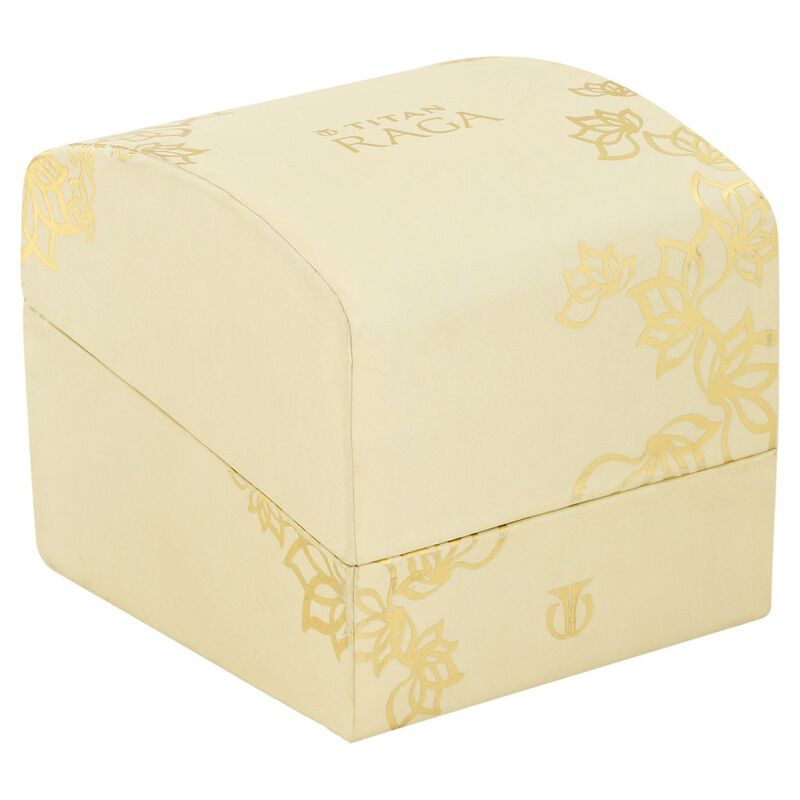 Buy Online Titan Raga Viva White Dial Analog Metal Strap watch for ...