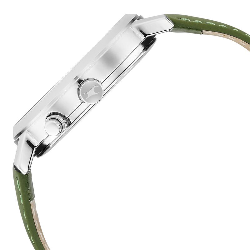 Buy Online Fastrack Tick Tock Quartz Multifunction Black Dial Leather ...