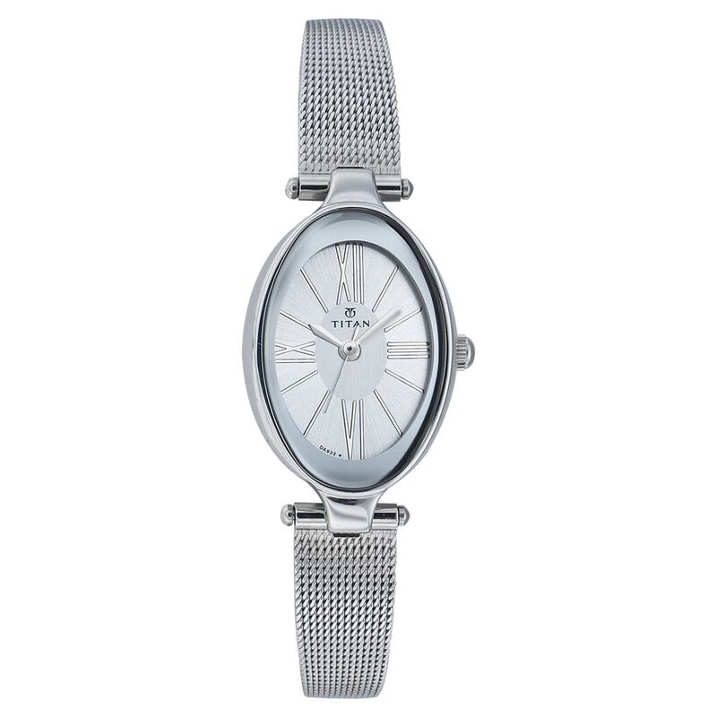 Buy Online Titan Quartz Analog Silver Dial Watch for Women - nc2471sm01 ...