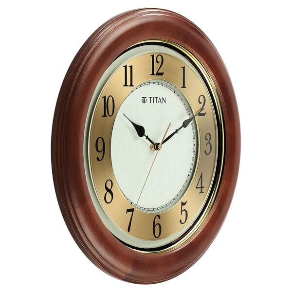 Buy Online Titan Grandeur - Classic Wooden Wall Clock - w0097wa01 | Titan