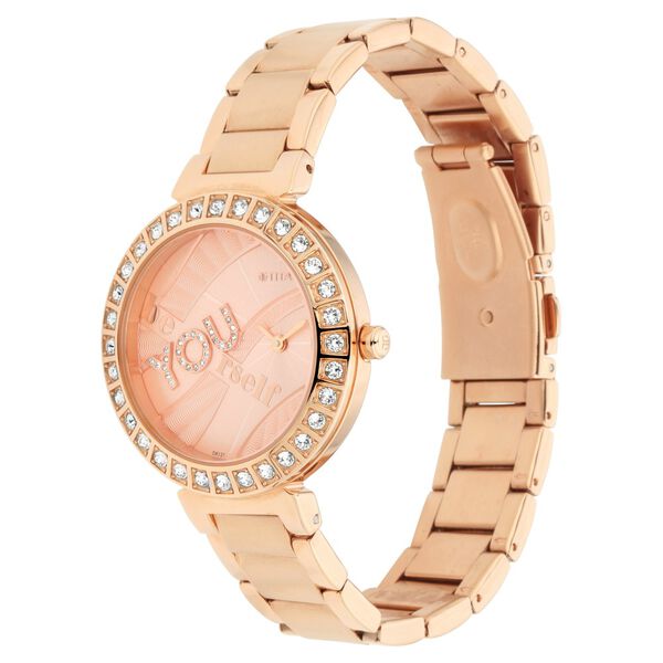 Buy Online Titan Self Expression Rose Gold Dial Women Watch With ...