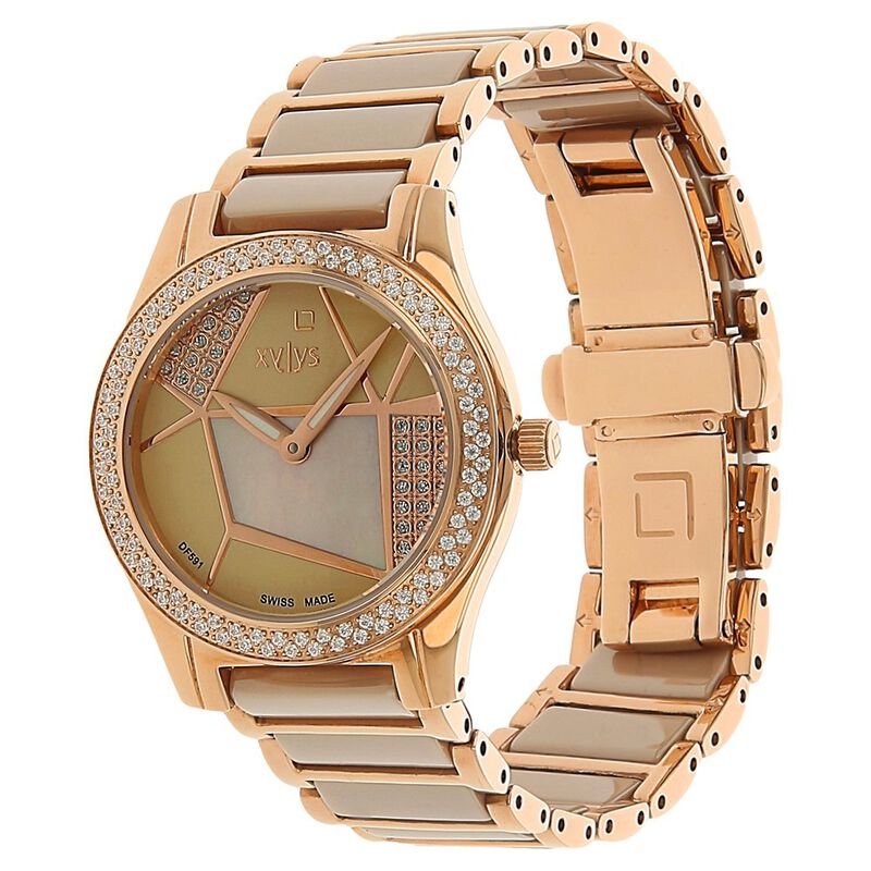 Buy Online Xylys Quartz Analog Mother of Pearl Dial Stainless Steel ...