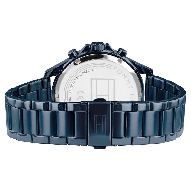Buy Online Tommy Hilfiger Quartz Multifunction Blue Dial Stainless ...