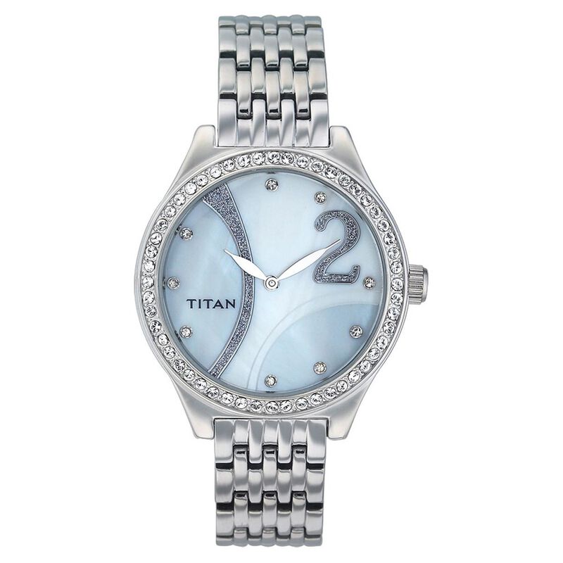 Buy Online Titan Quartz Analog Silver Dial Watch for Women ...