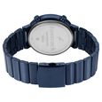 Buy Online Fastrack Gambit Micromotor Black Dial Blue Metal Strap ...