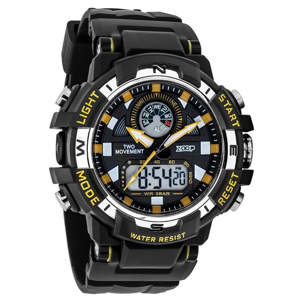 Buy Online Zoop Bolt Ana Digi Watch with Black and Yellow Multi Color ...
