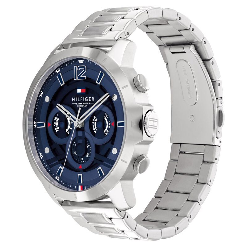 Buy Online Tommy Hilfiger Quartz Multifunction Blue Dial Stainless ...