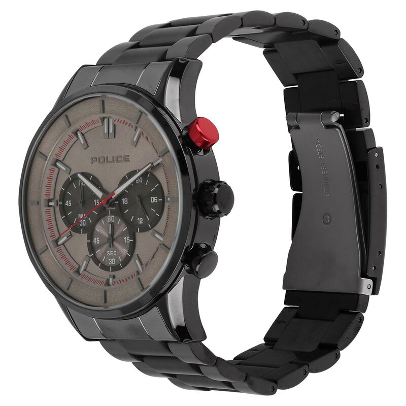 Buy Online Police Quartz Chronograph Grey Dial Metal Strap Watch for ...